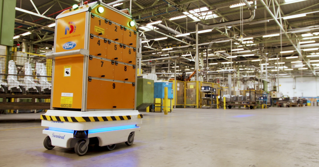 Here's the autonomous robot Ford built. It now works at a factory in ...